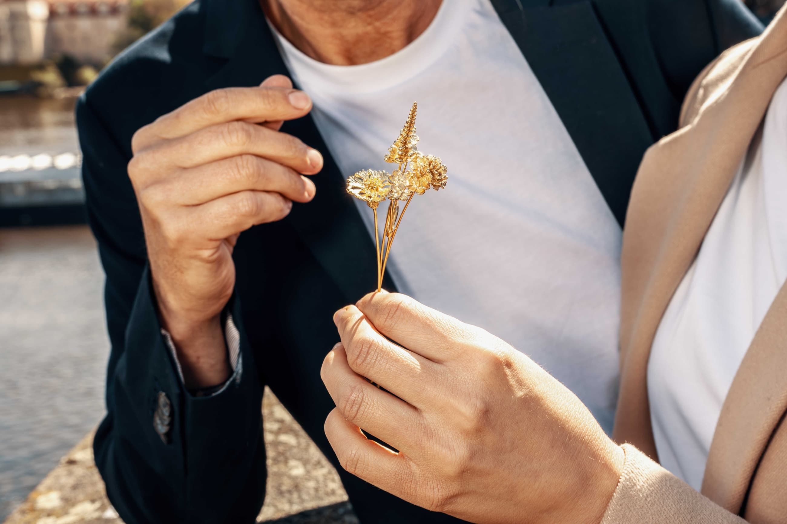 Giyou Garden of silver and golden flowers